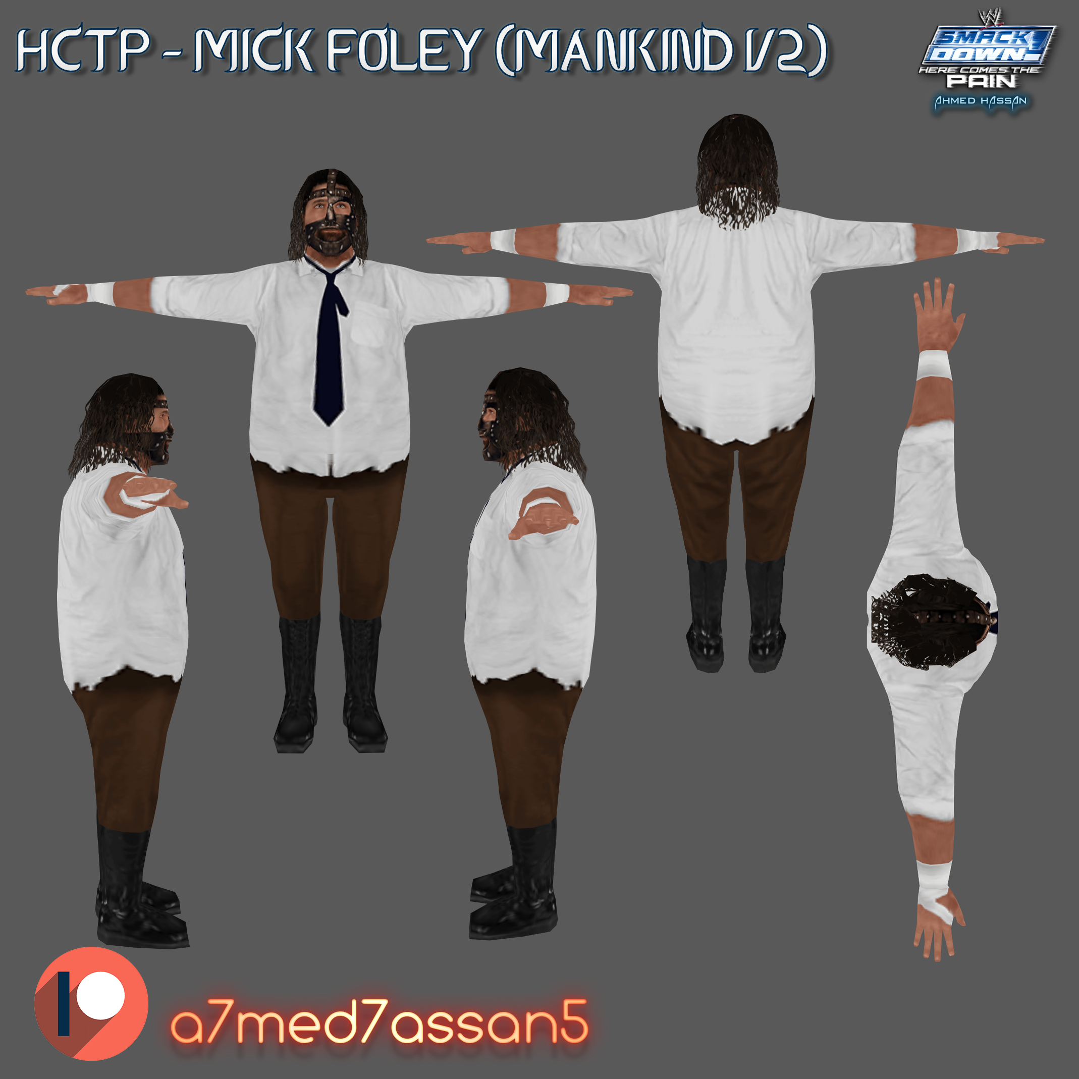 Mick Foley (Mankind V2) | HCTP Mods – HCTP Ultimate Edition – a7med7assan5