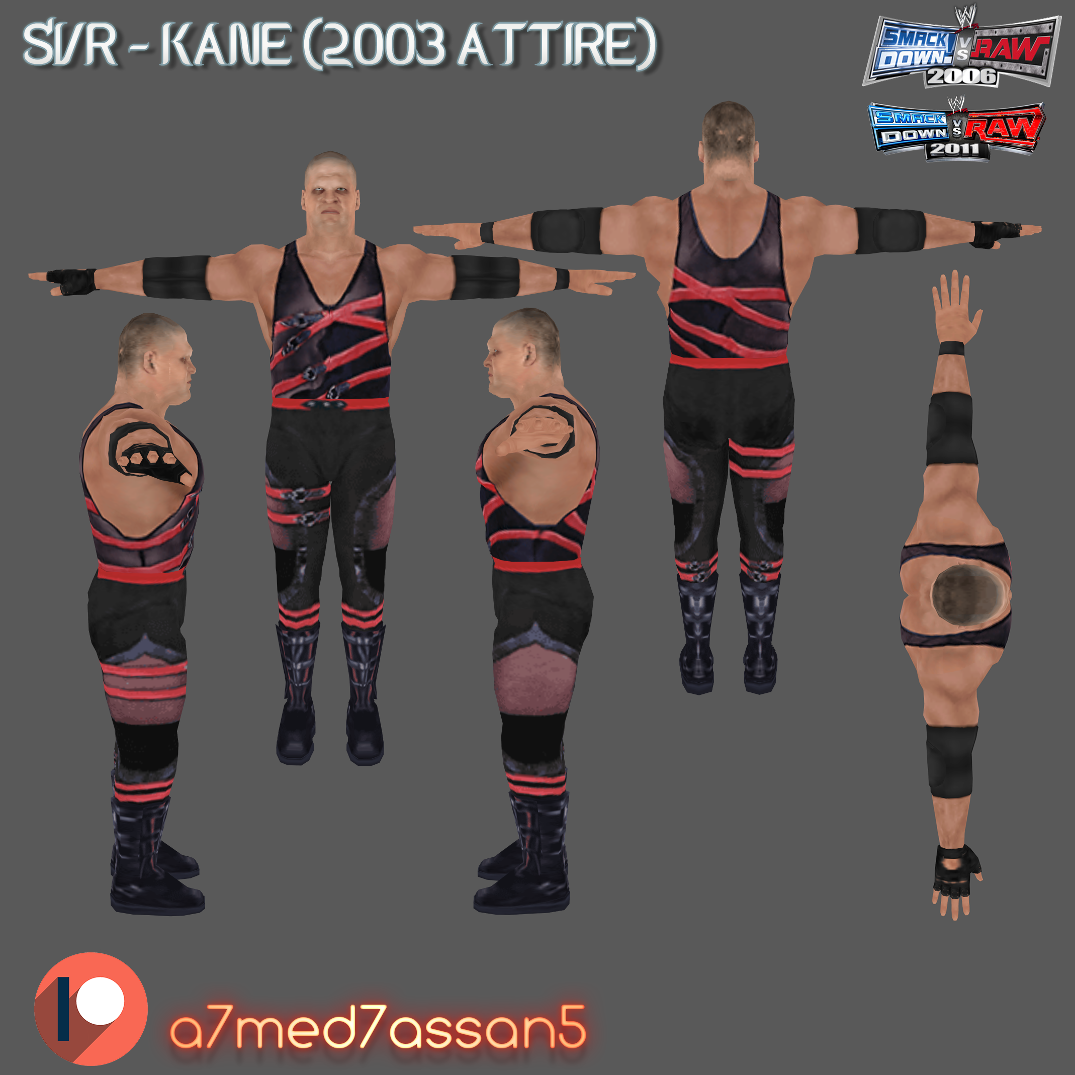 Kane (2003 Attire) | SVR06:11 Mods – HCTP Ultimate Edition – a7med7assan5